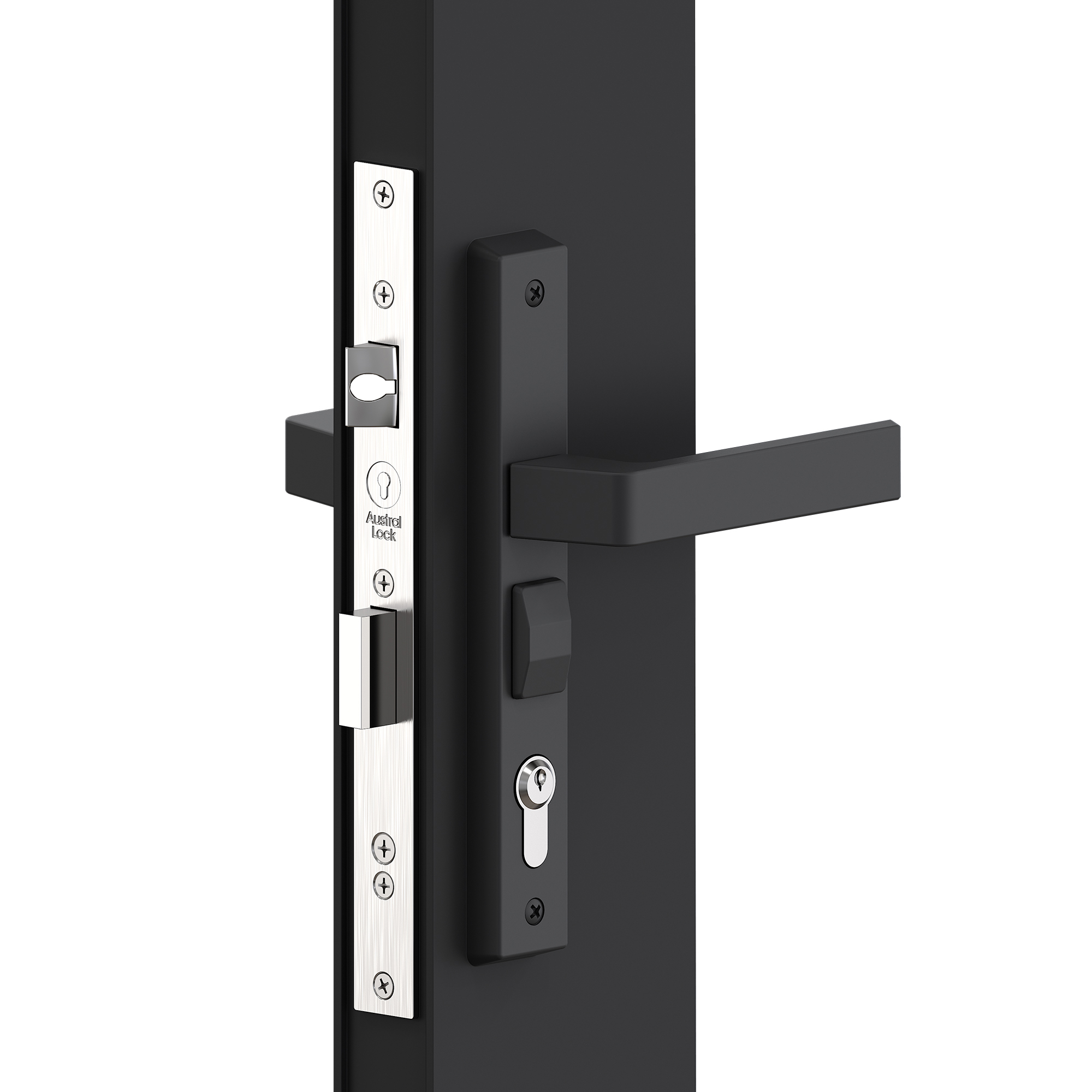 Forge Hinged Security Door Projection Bolt Lock