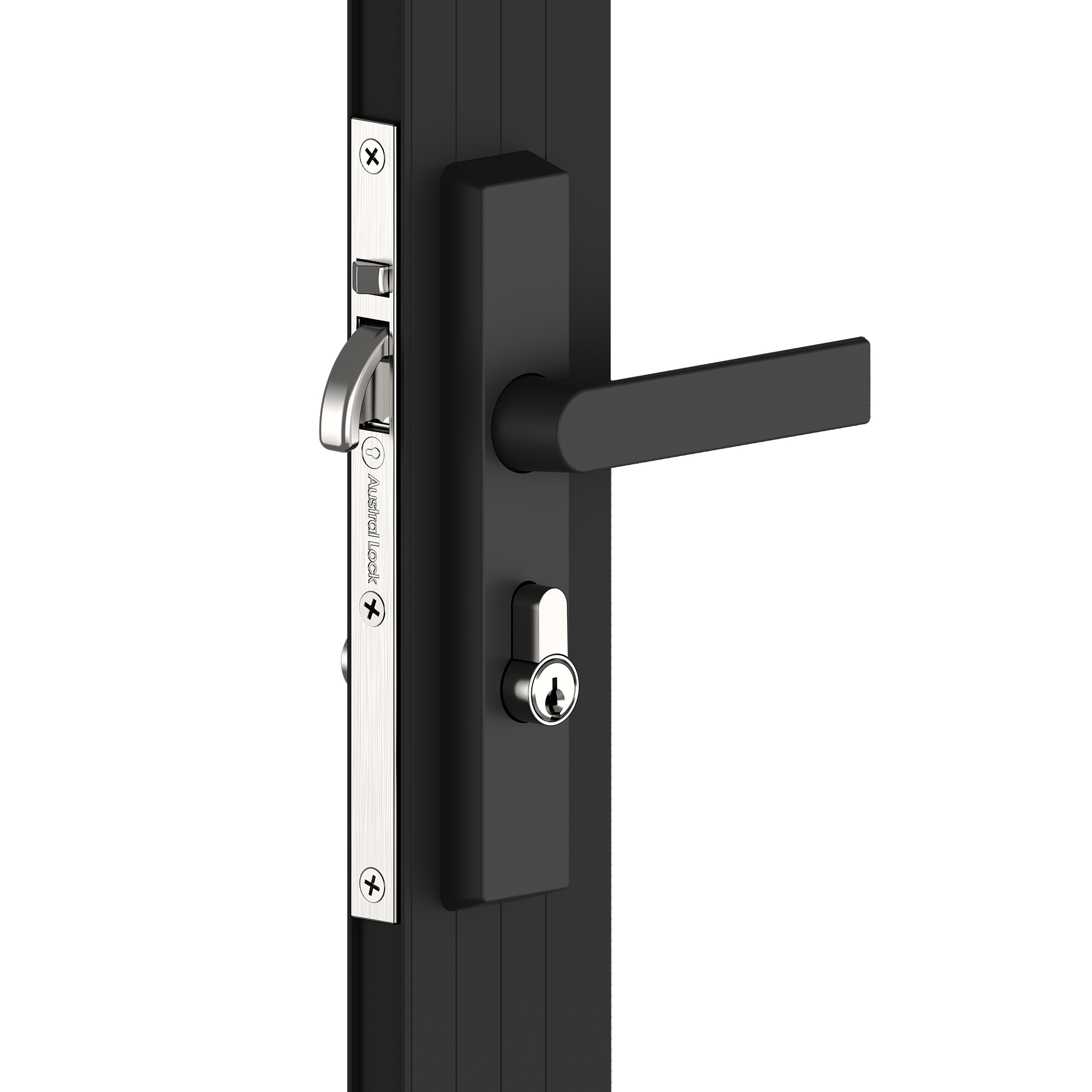 Forge Hinged Security Door Projection Bolt Lock